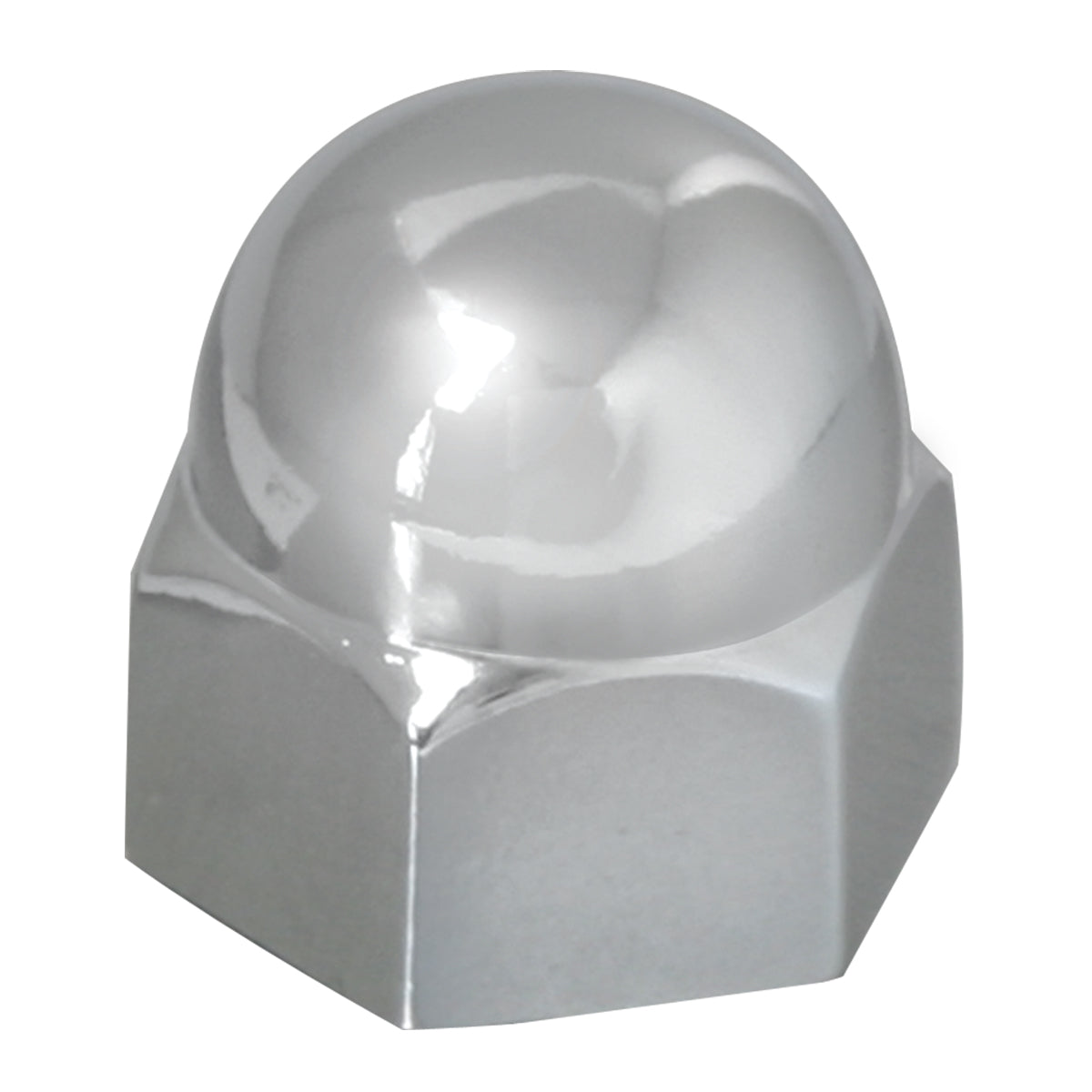 Chrome steel acorn frame bolt / lugnut cover - SINGLE — Empire Chrome