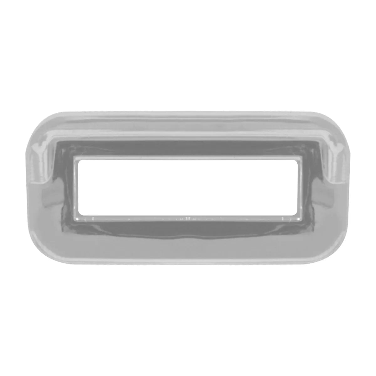 Peterbilt 2002-2005 chrome plastic switch label cover with visor - 6/P ...