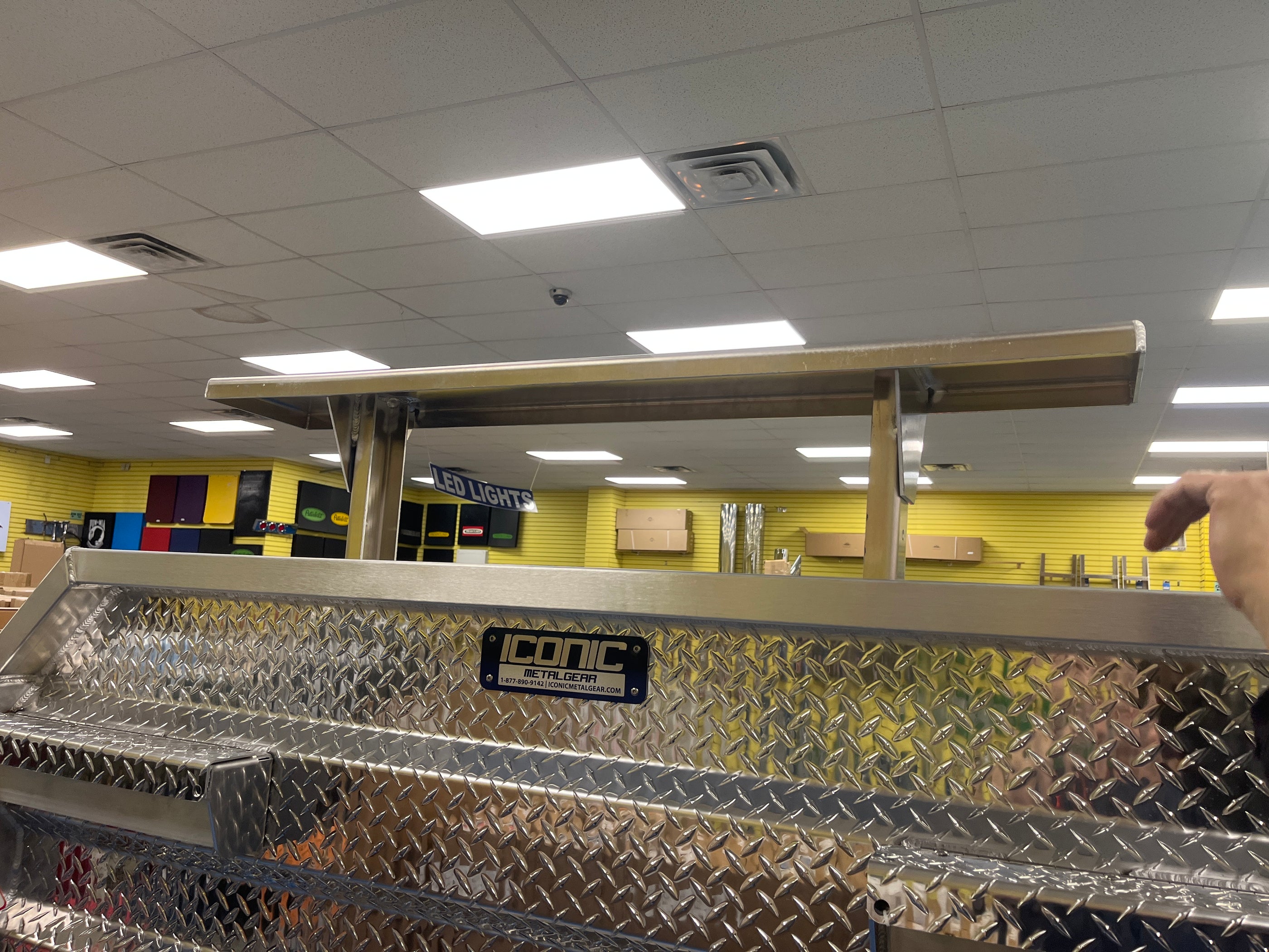 Beacon Light Bar Riser (Headache Rack) — Empire Chrome