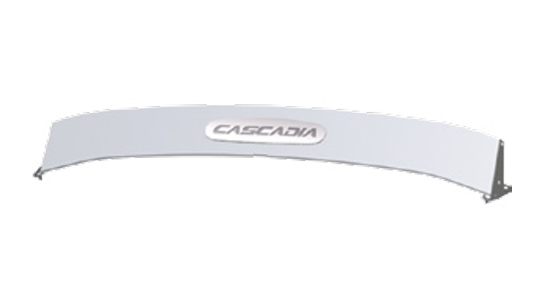 Freightliner Cascadia 2018+ short hood stainless steel bug deflector w ...