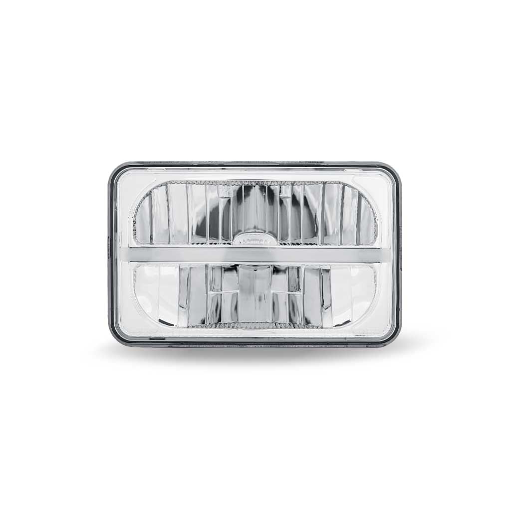 4" x 6" dual rectangular reflector LED headlight with "Glow" position ...