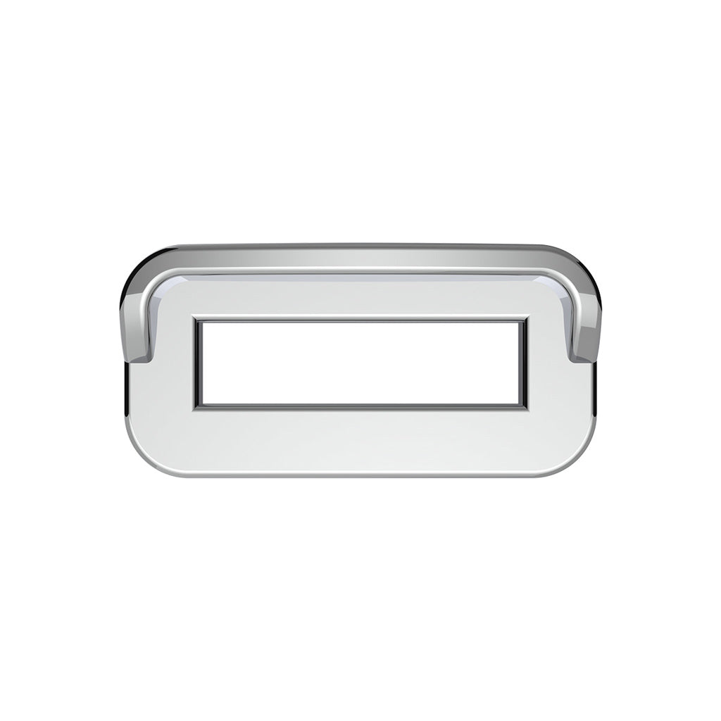 Peterbilt 2002-2005 chrome plastic switch label cover with visor - 6/P ...