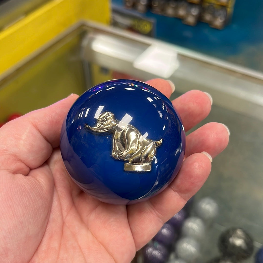 "Rubber Duck" 2.25" diameter round gear shift knob — Empire Chrome