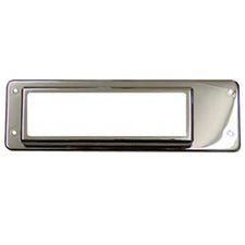 International 9900 chrome plastic CB radio bezel w/mounting holes ...