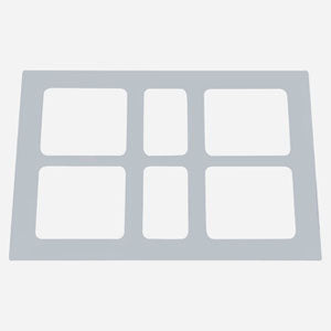 Volvo stainless steel right dash switch panel without gauge cutout ...