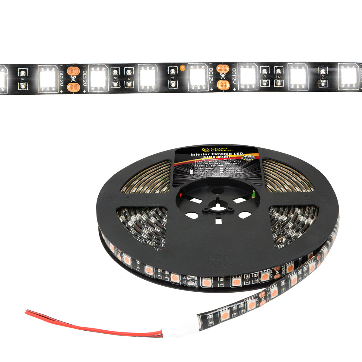 White interior LED strip light roll - 16 feet — Empire Chrome
