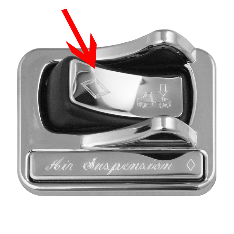 Peterbilt 2001+ stainless steel horizontal rocker switch cover — Empire ...