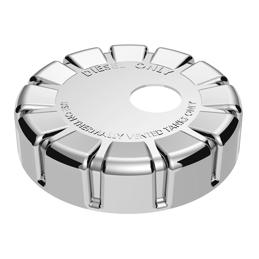 Kenworth chrome plastic fuel cap cover - locking — Empire Chrome