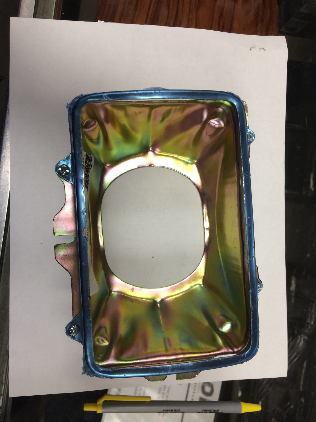 Dual rectangular 4" x 6" headlight bucket with retaining ring - SINGLE ...